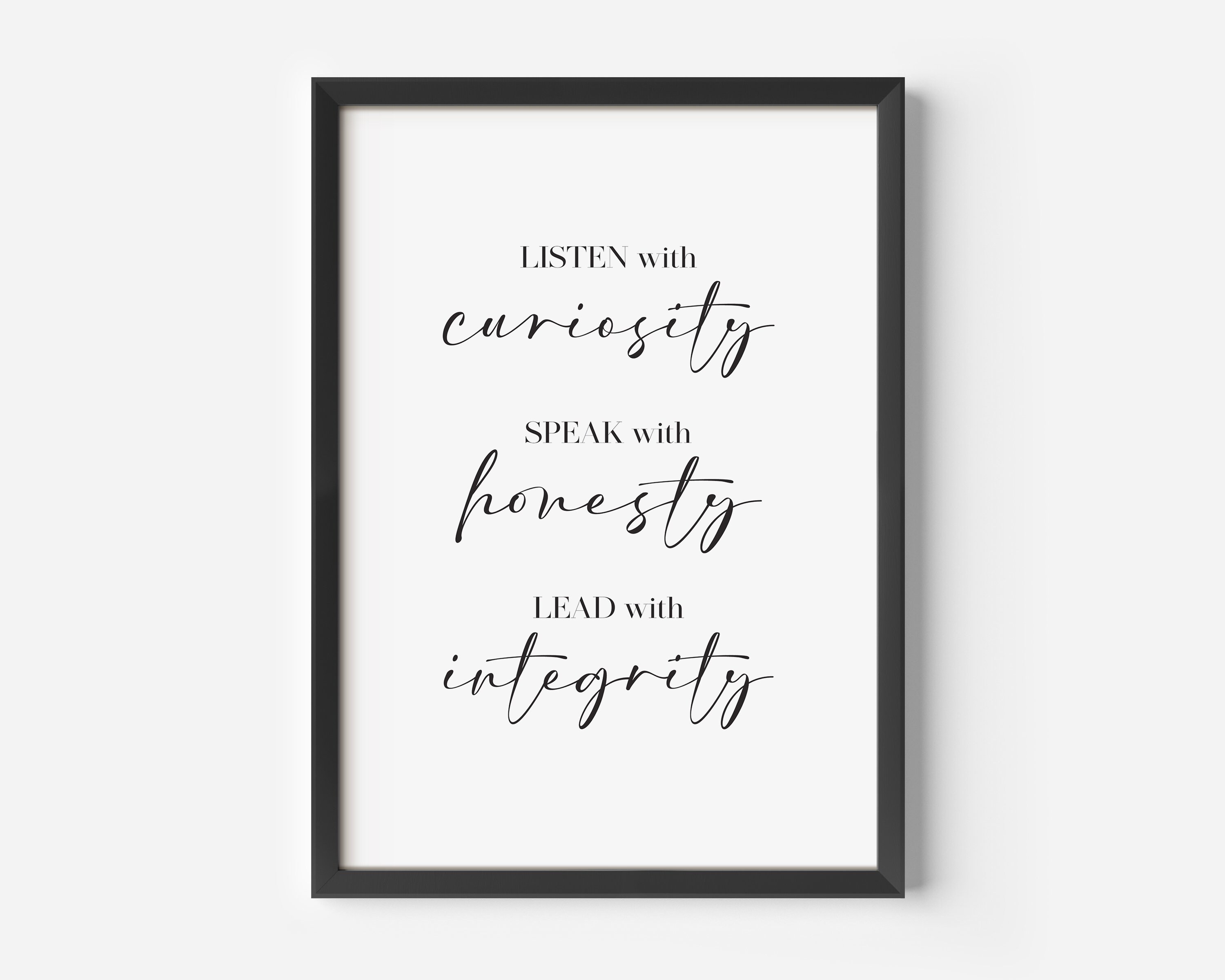Motivational Leadership Quote Poster, Office Wall Decor, Leader ...