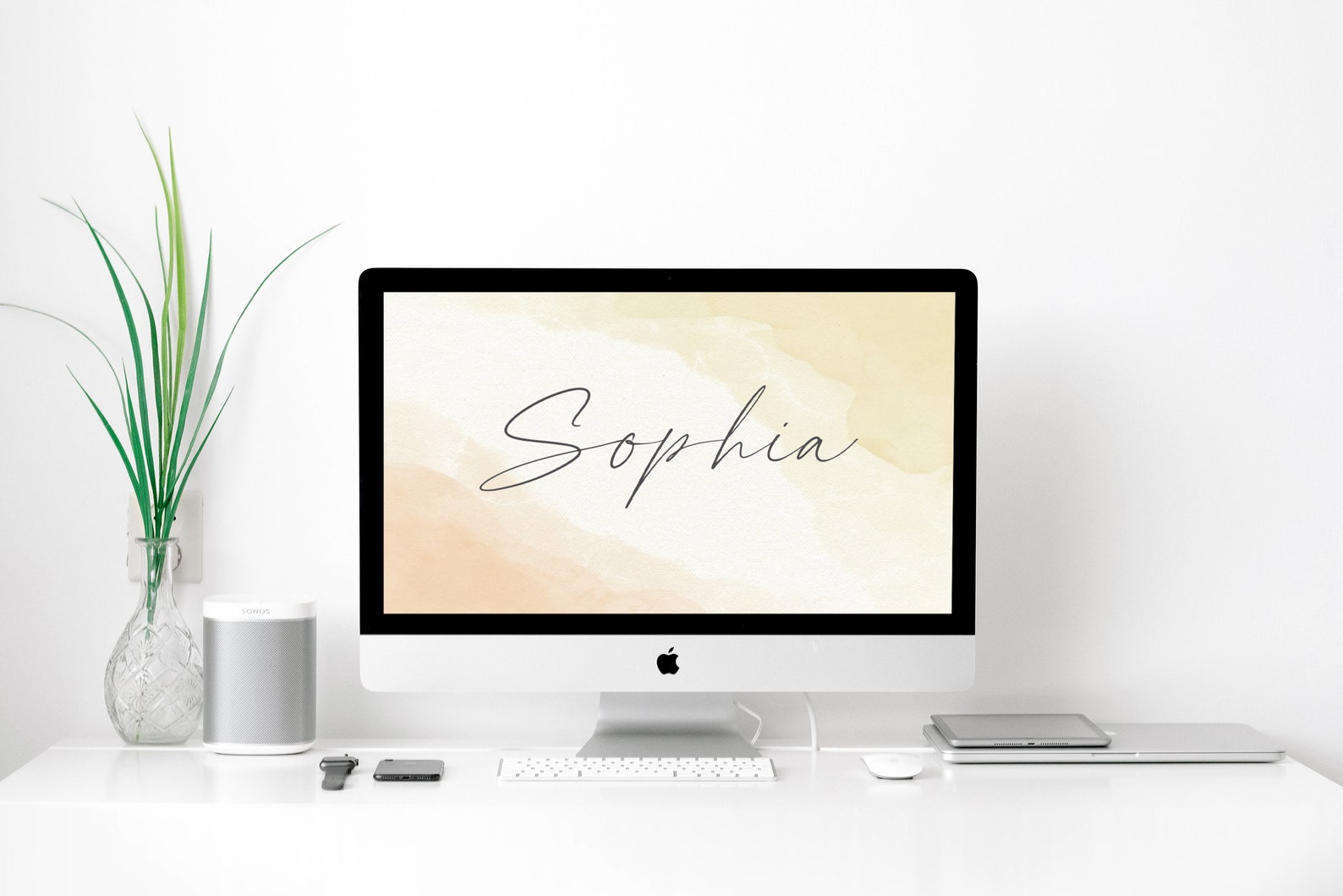 Personalized Desktop Wallpaper, Custom Name Desktop Wall Paper, Custom ...