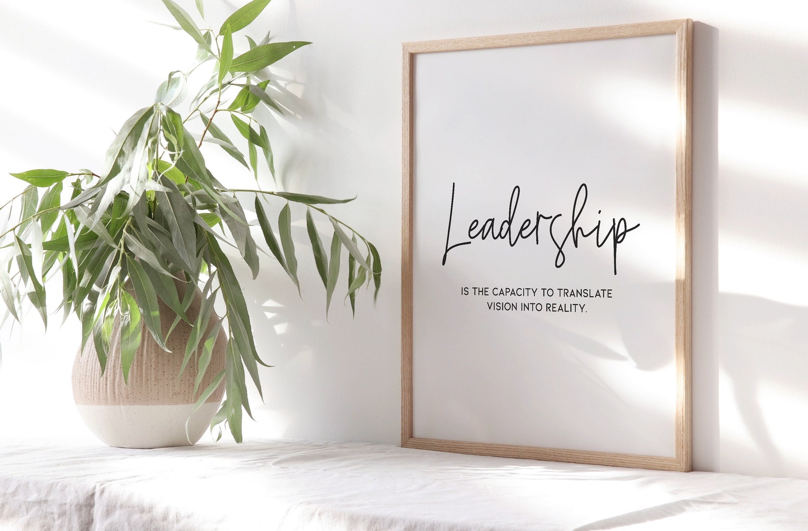 Leadership Quote Office Decor, Printable Leadership Wall Art, Work ...