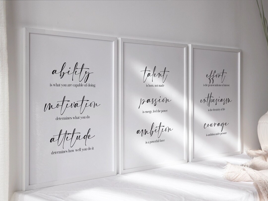 Motivational Workplace Art, Inspirational Office Wall Art, Home Office ...