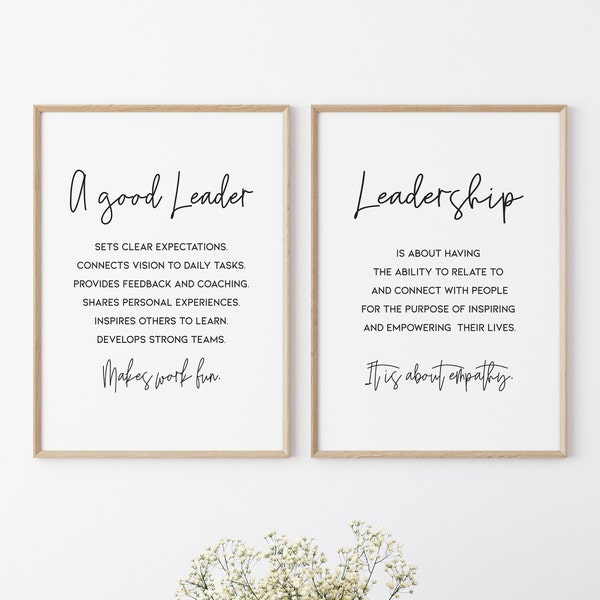 Leadership Quotes - Etsy