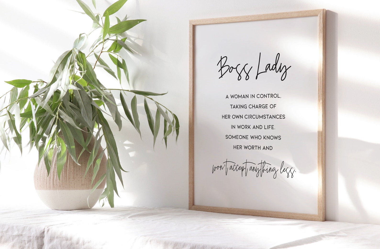 Boss Lady Office Decor, Boss Lady Gift, Woman Office Wall Art, Office ...