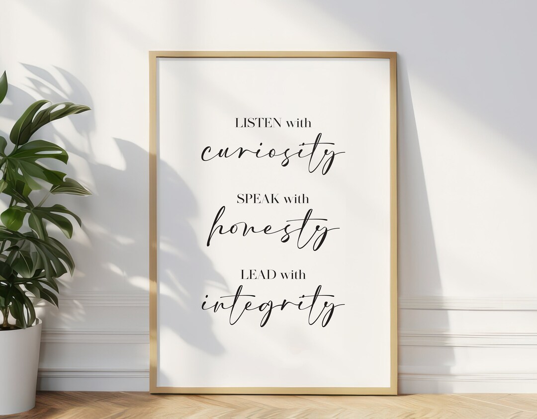 Motivational Leadership Quote Poster, Office Wall Decor, Leader ...