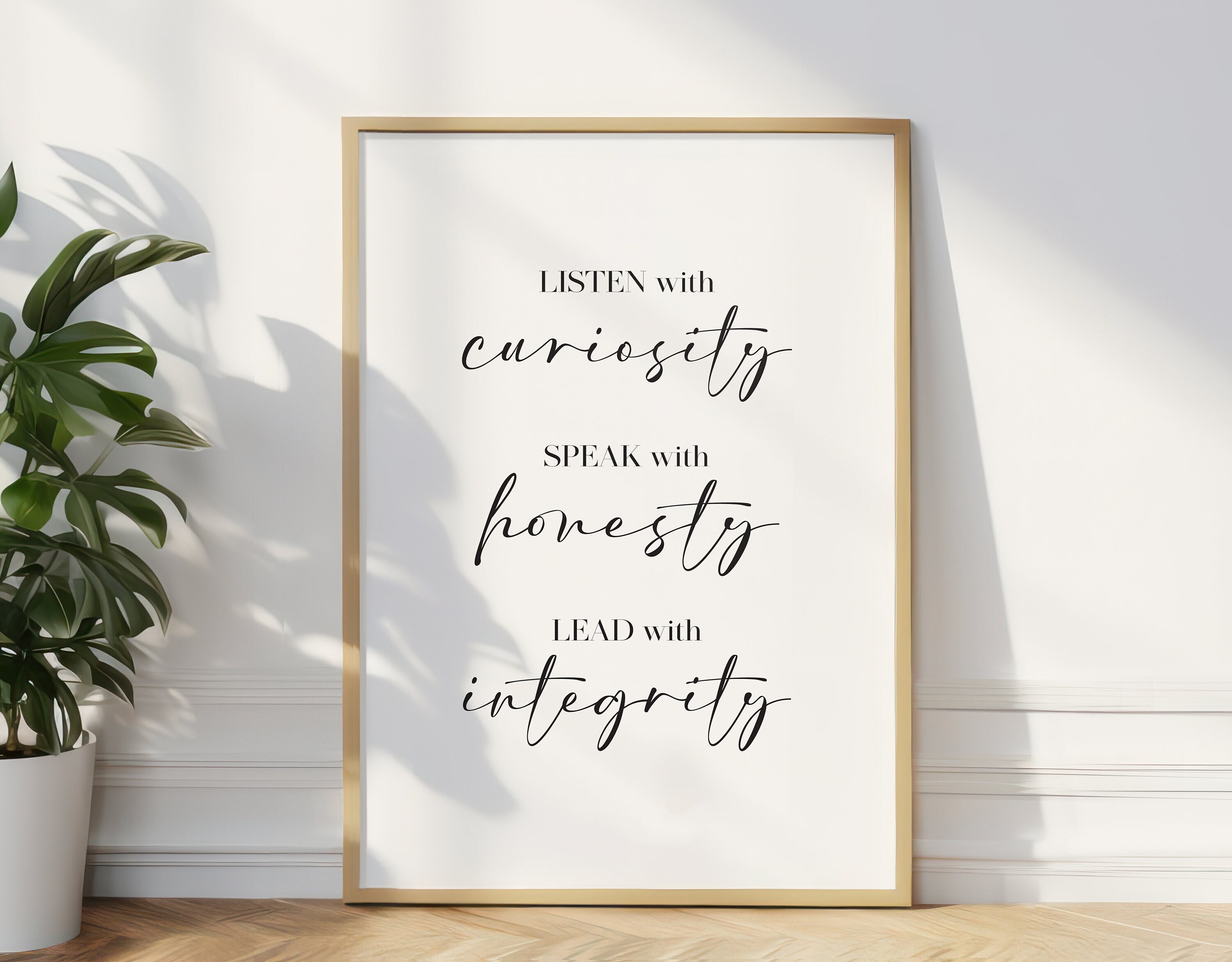 Motivational Leadership Quote Poster, Office Wall Decor, Leader ...