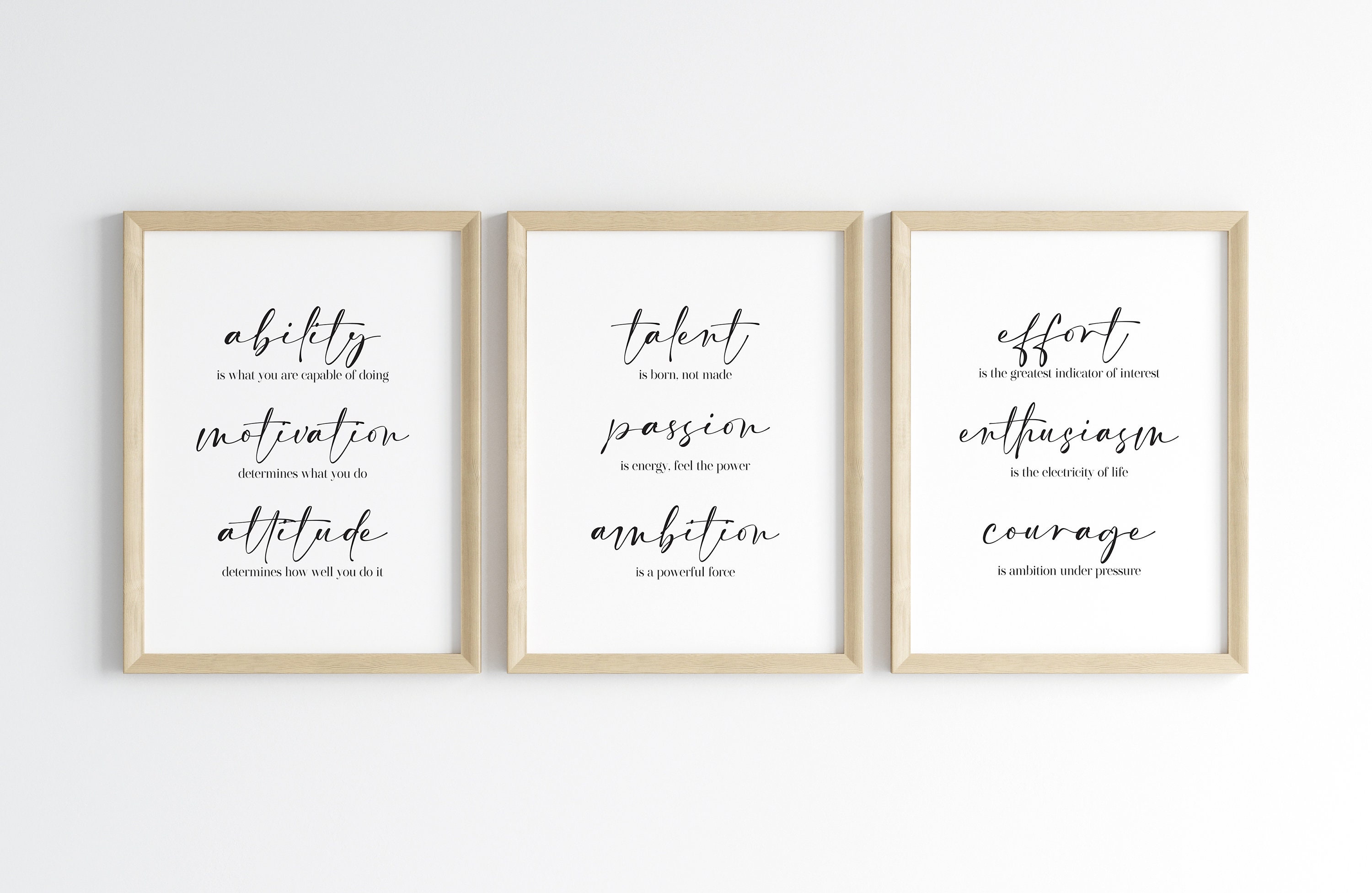 Motivational Workplace Art, Inspirational Office Wall Art, Home Office ...