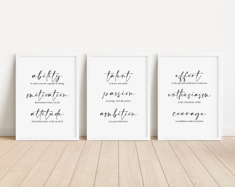 Motivational Workplace Art, Inspirational Office Wall Art, Home Office ...