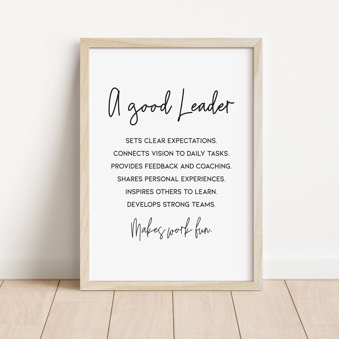A Good Leader Quote, Motivational Leadership Quote, Inspirational ...