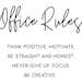 Team Office Rules, Printable Office Quotes, Inspirational Teamwork ...