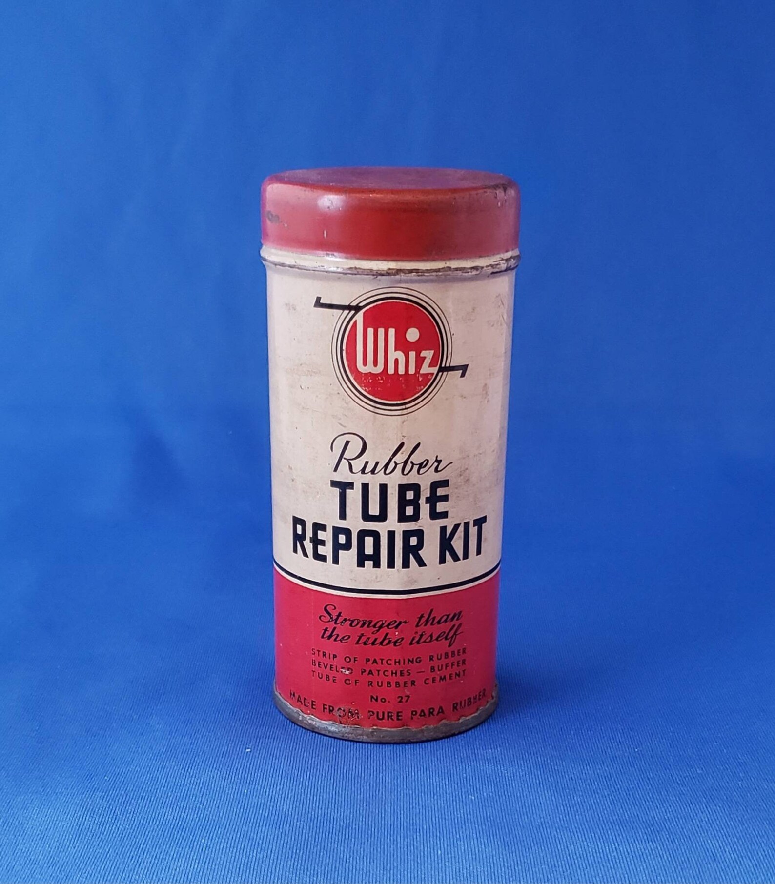 Whiz Rubber Tube Repair Kit Tire Patch Tin Advertising Can Camden NJ - Etsy