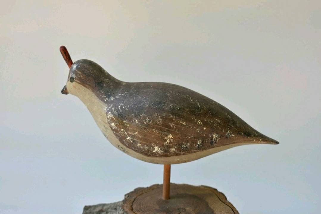 Wooden Quail Decoy Carving Bobwhite - Etsy