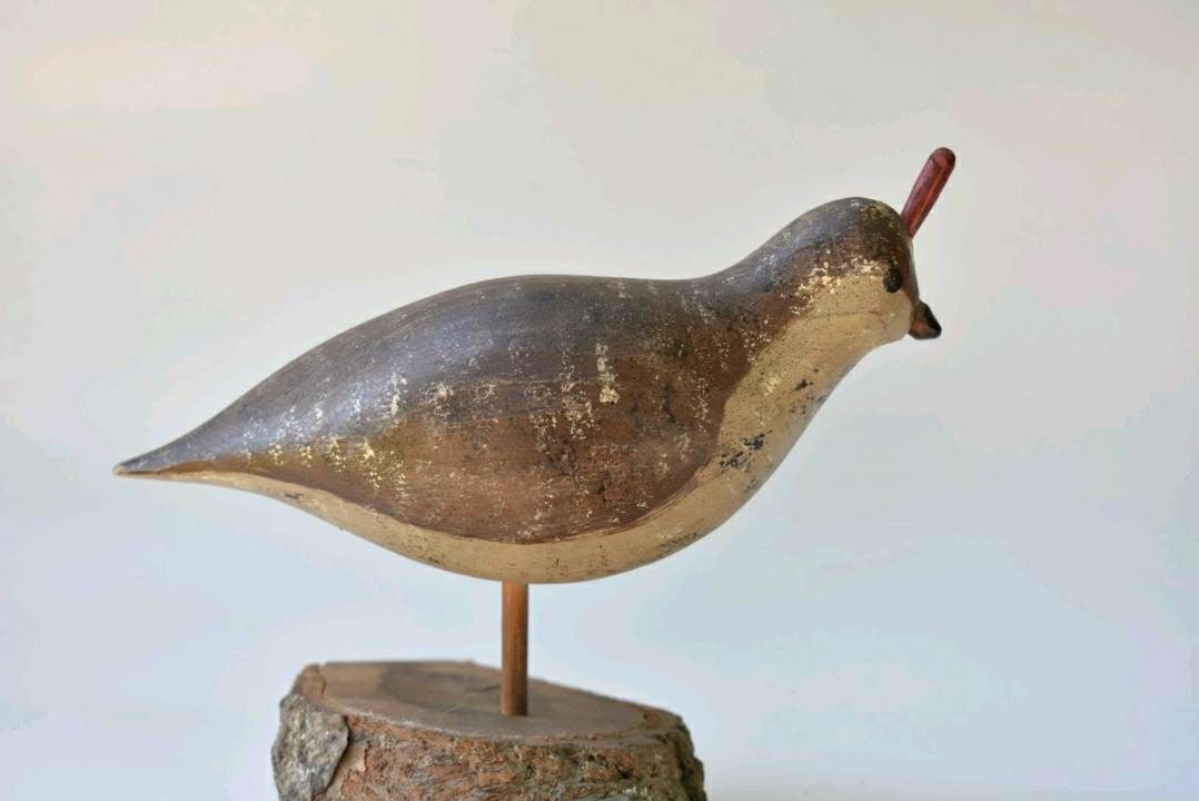Wooden Quail Decoy Carving Bobwhite - Etsy