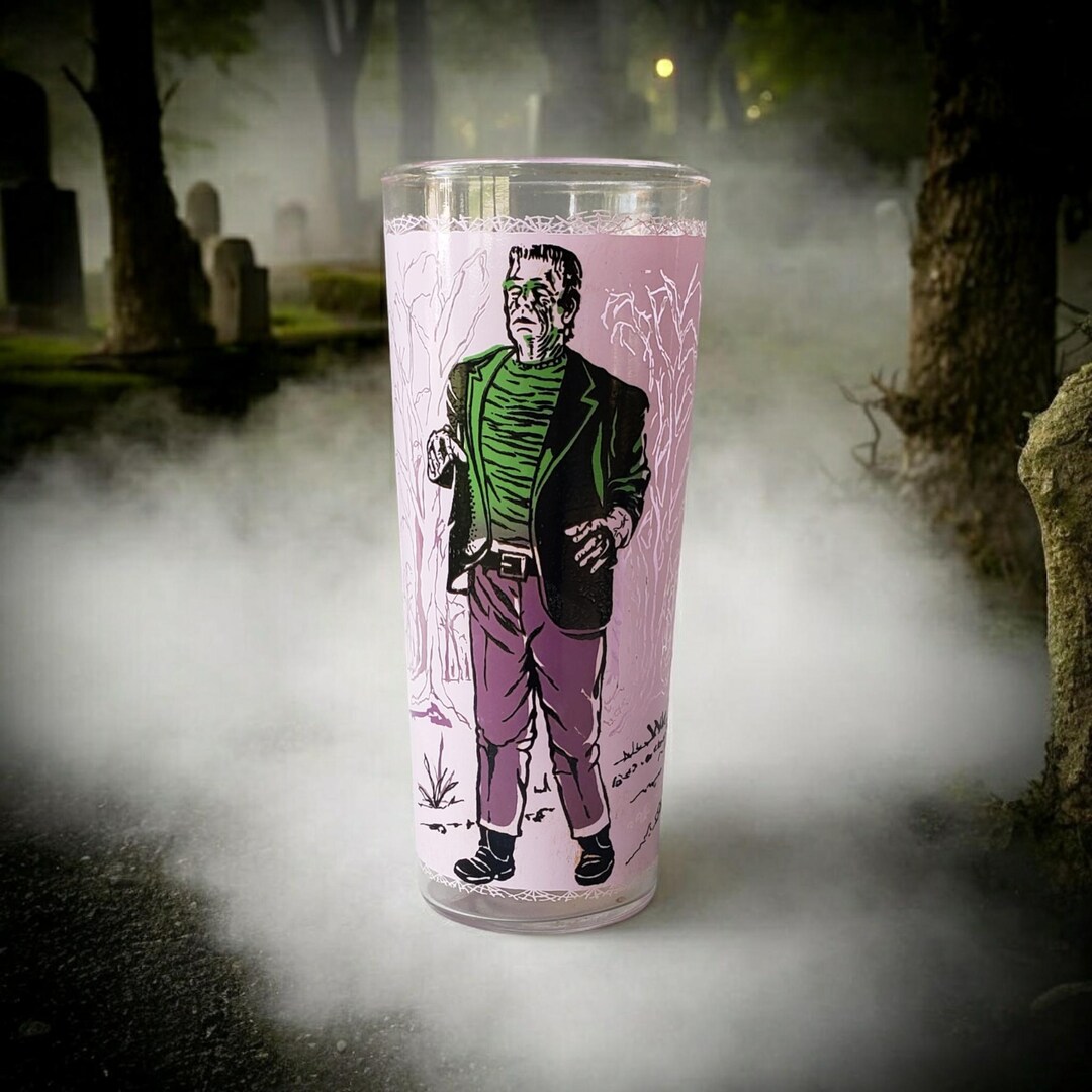 Frankenstein Drinking Glass by Anchor Hocking 1963 Monster - Premium ...