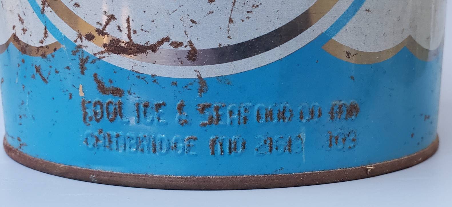 Oyster Can Gallon Kool Ice & Seafood Co. Advertising Tin - Etsy