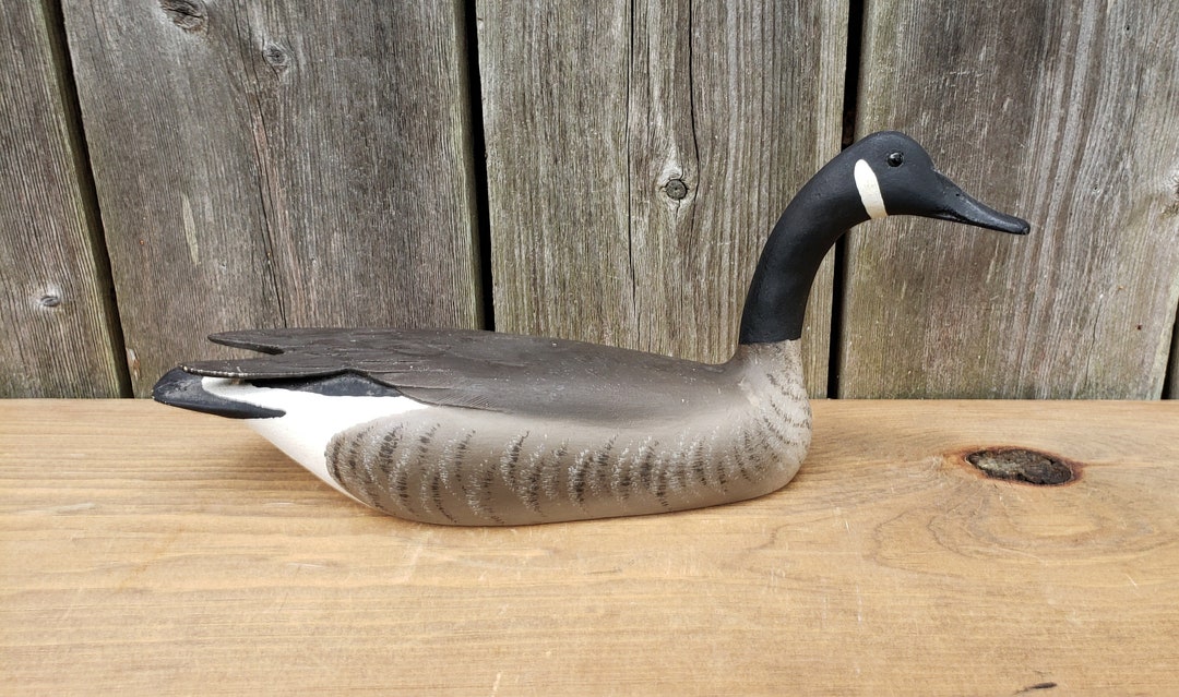 Wooden Goose Decoy Carving by Dave Stavely From Easton Maryland Canada ...
