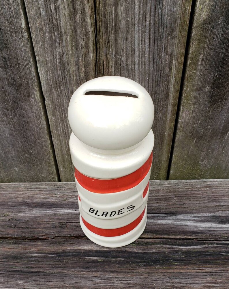 Razor Blade Bank Shaving Barber Shop Pole - Etsy