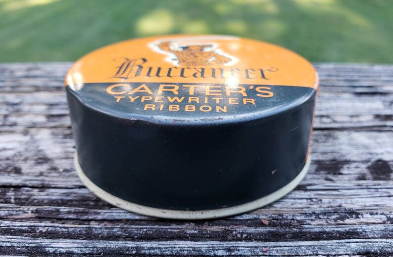 Carters Buccaneer Typewriter Ribbon Tin Advertising Can - Etsy