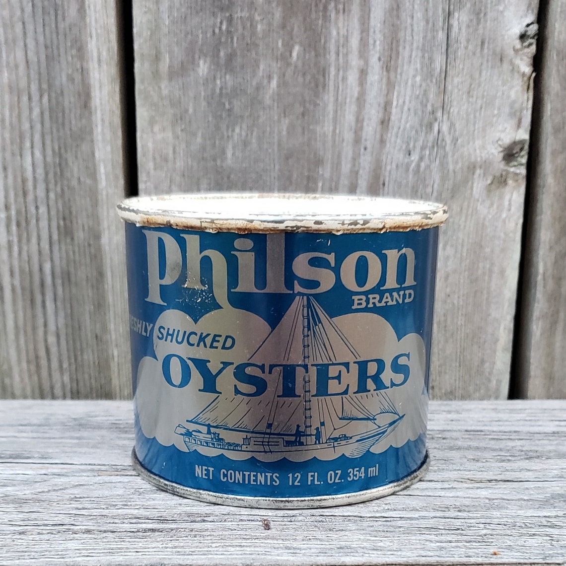 Vintage Philson Oyster Tin: Secretary Oyster Co. Advertising Can - Etsy
