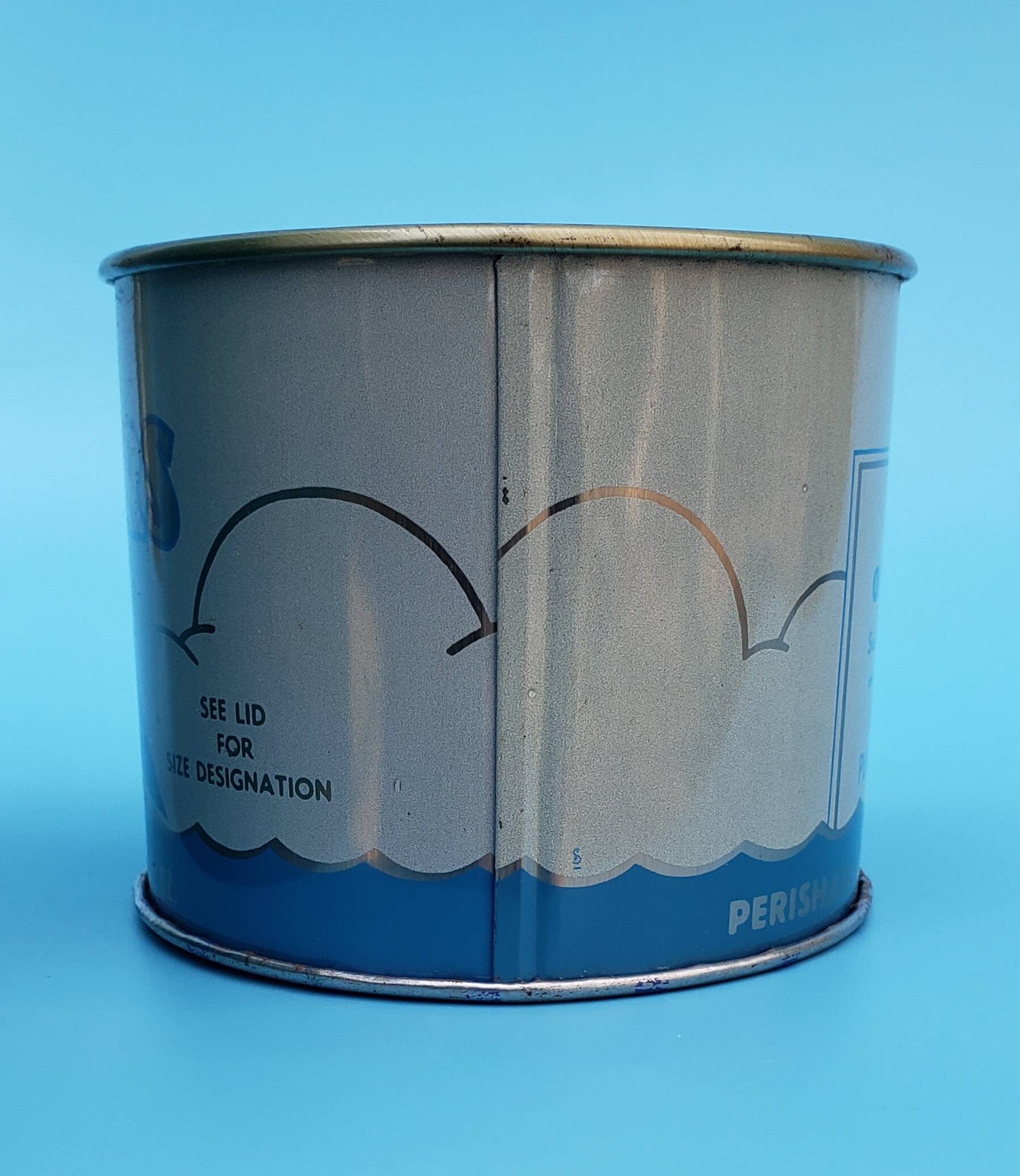 Oyster Can Ray Jones Seafood 12 Ounce Advertising Tin Wittman Maryland ...
