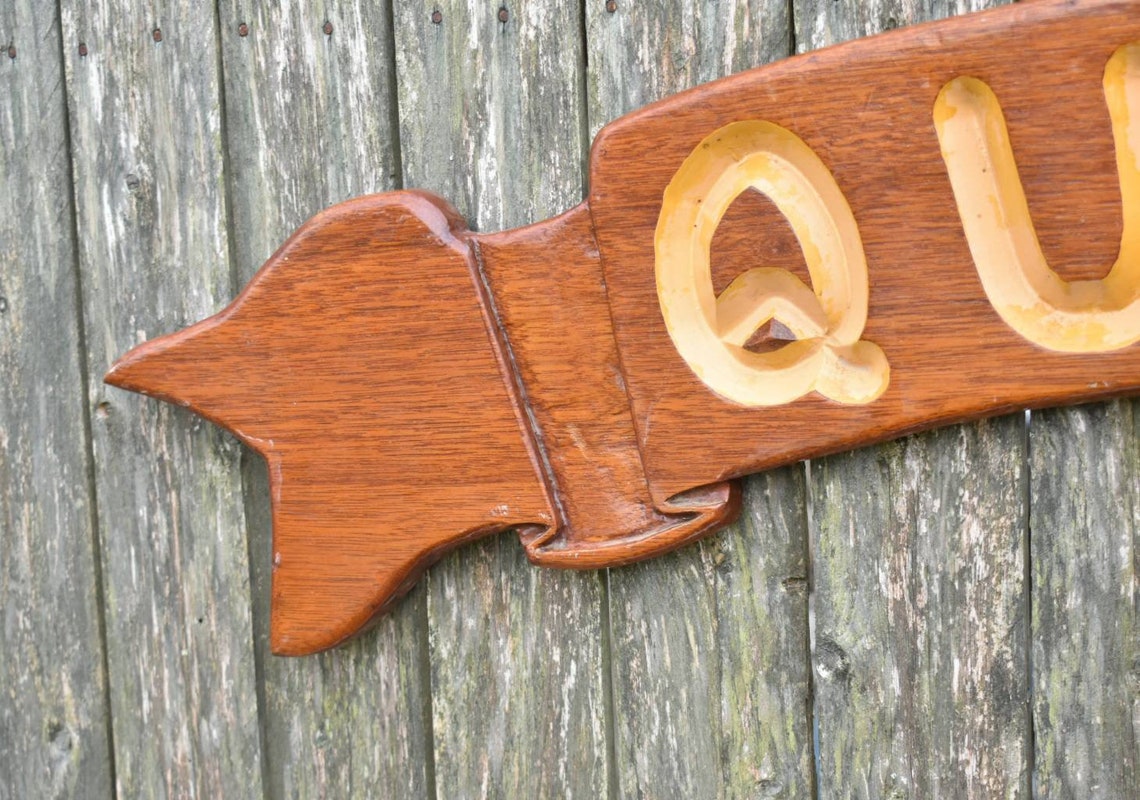 Antique Boat Name Board Chesapeake Bay - Quest - Etsy