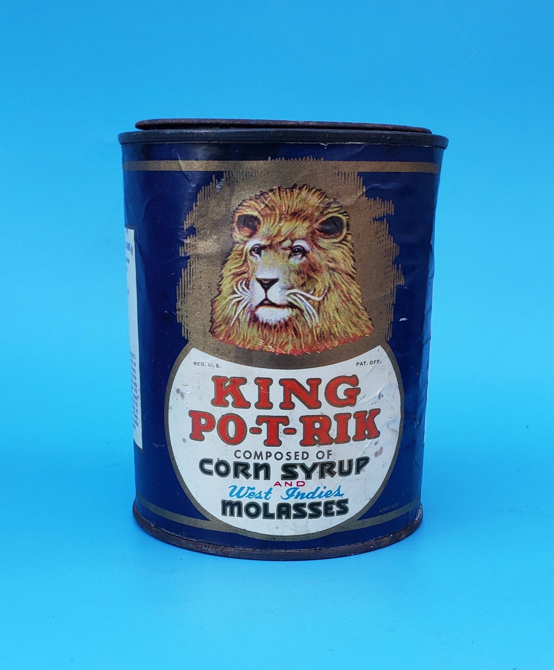 Antique King Syrup Po T Rik Can Mangels Herold Company - Etsy