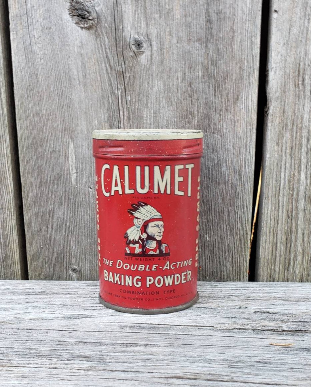Calumet Baking Powder Sample Tin Advertising Can Kitchen Decor - Etsy