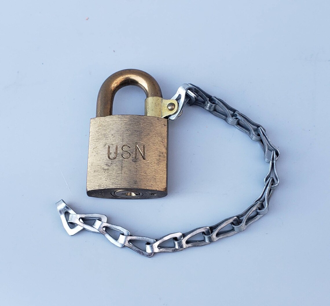 Pad Lock United States Navy Lock and Key With Box U.S.N. - Etsy