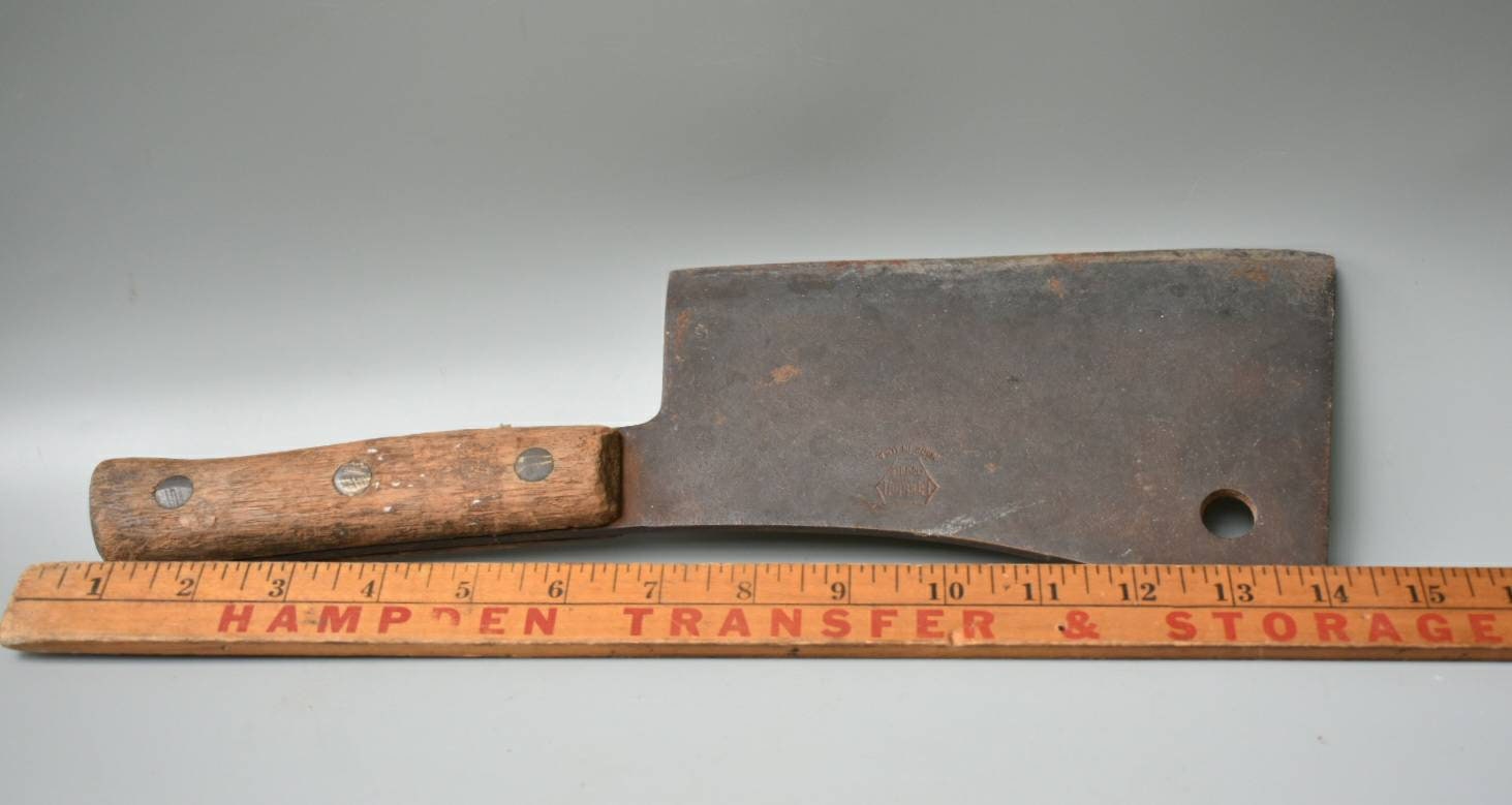 Vintage Meat Cleaver Briddell Splitter Butcher Knife - Etsy
