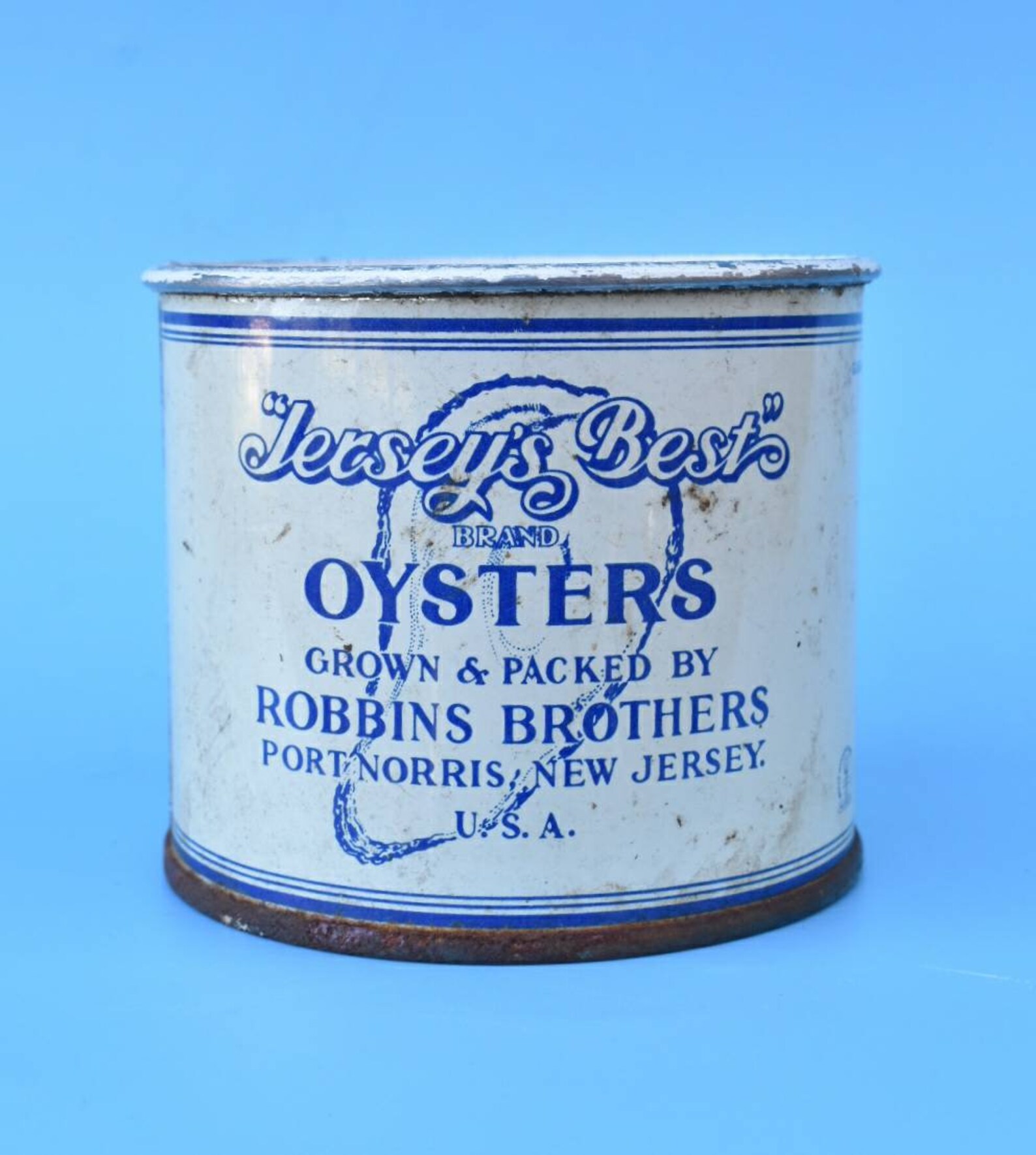 Vintage Jerseys Best Oysters From Robbins Brothers 12 Ounce Size Tin ...