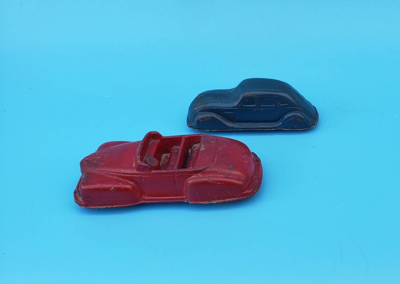 Old Rubber Toy Car Pair 1940's Made in the USA Arcor and Sun Rubber - Etsy