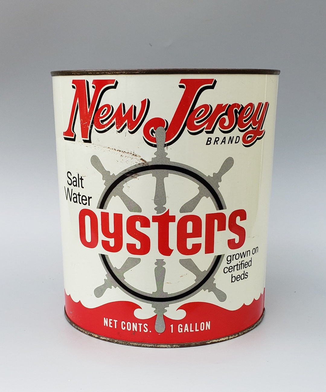 Vintage Oyster Can New Jersey Brand Advertising Tin Port - Etsy