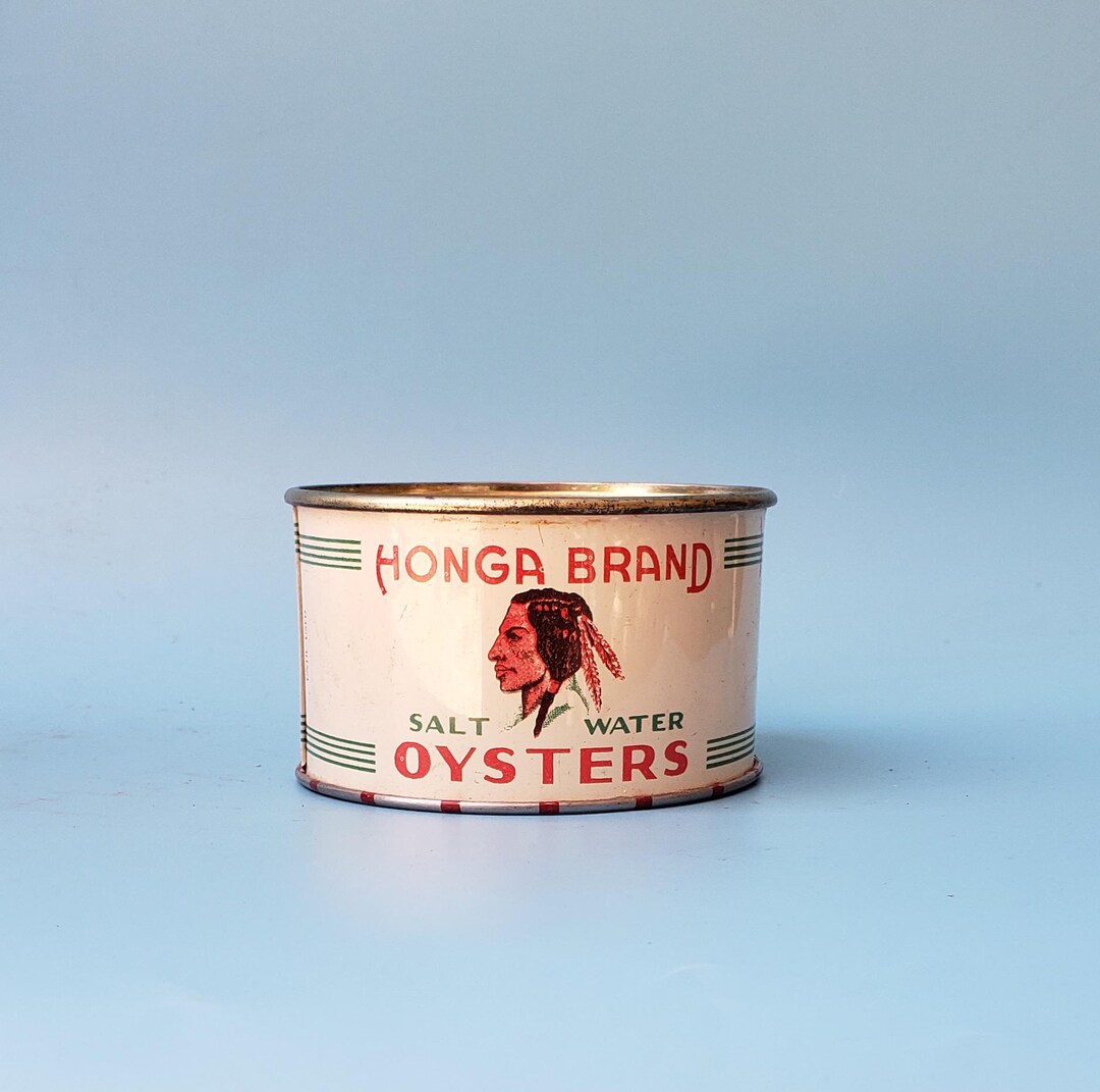 Oyster Can Honga Brand Half Pint Size Tin From Cambridge Maryland ...