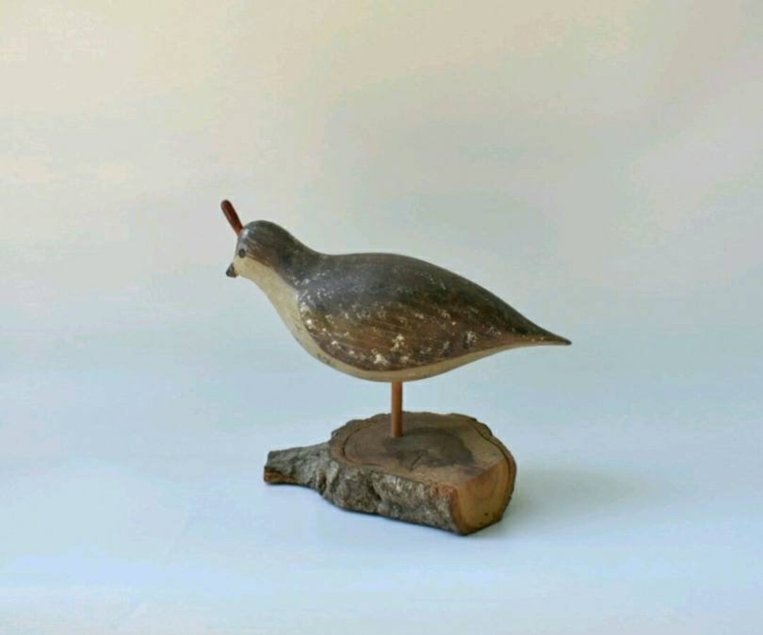 Wooden Quail Decoy Carving Bobwhite - Etsy