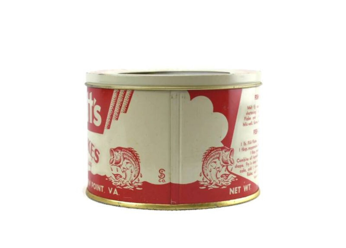 Garrett's Fish Flakes Tin Advertising Can Chesapeake - Etsy
