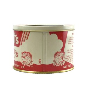 Garrett's Fish Flakes Tin Advertising Can Chesapeake Seafoods, New ...