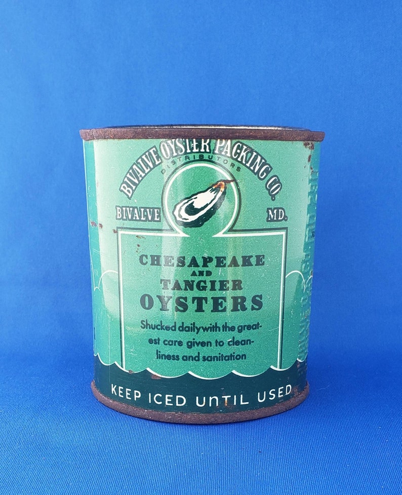 Pint Oyster Tin B L Advertising Can From Princess Anne - Etsy