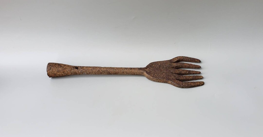 Antique Eel - Fish - Frog Spear - Hand Forged Iron Gig Tool From ...