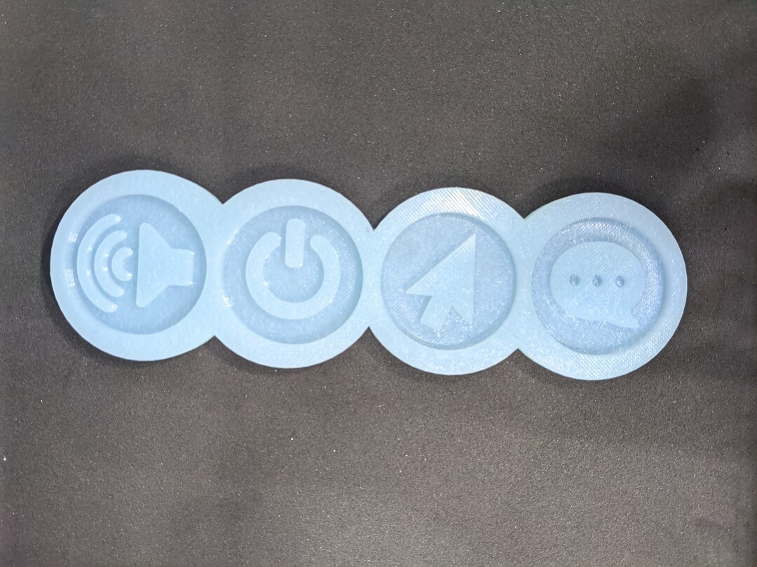 3D Printed Computer Symbol Silicone Mold - Etsy