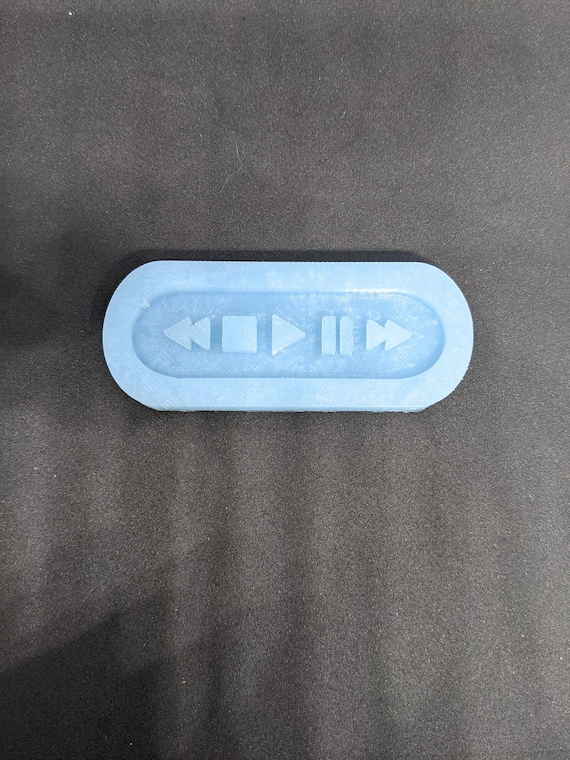 3D Printed Play Button Silicone Mold | Etsy