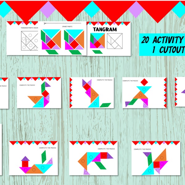 Tangram Puzzle - Etsy