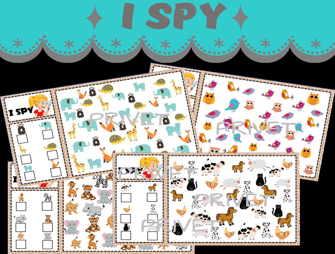Printable I spy digital I spy. inspection skills exploration - Etsy ...