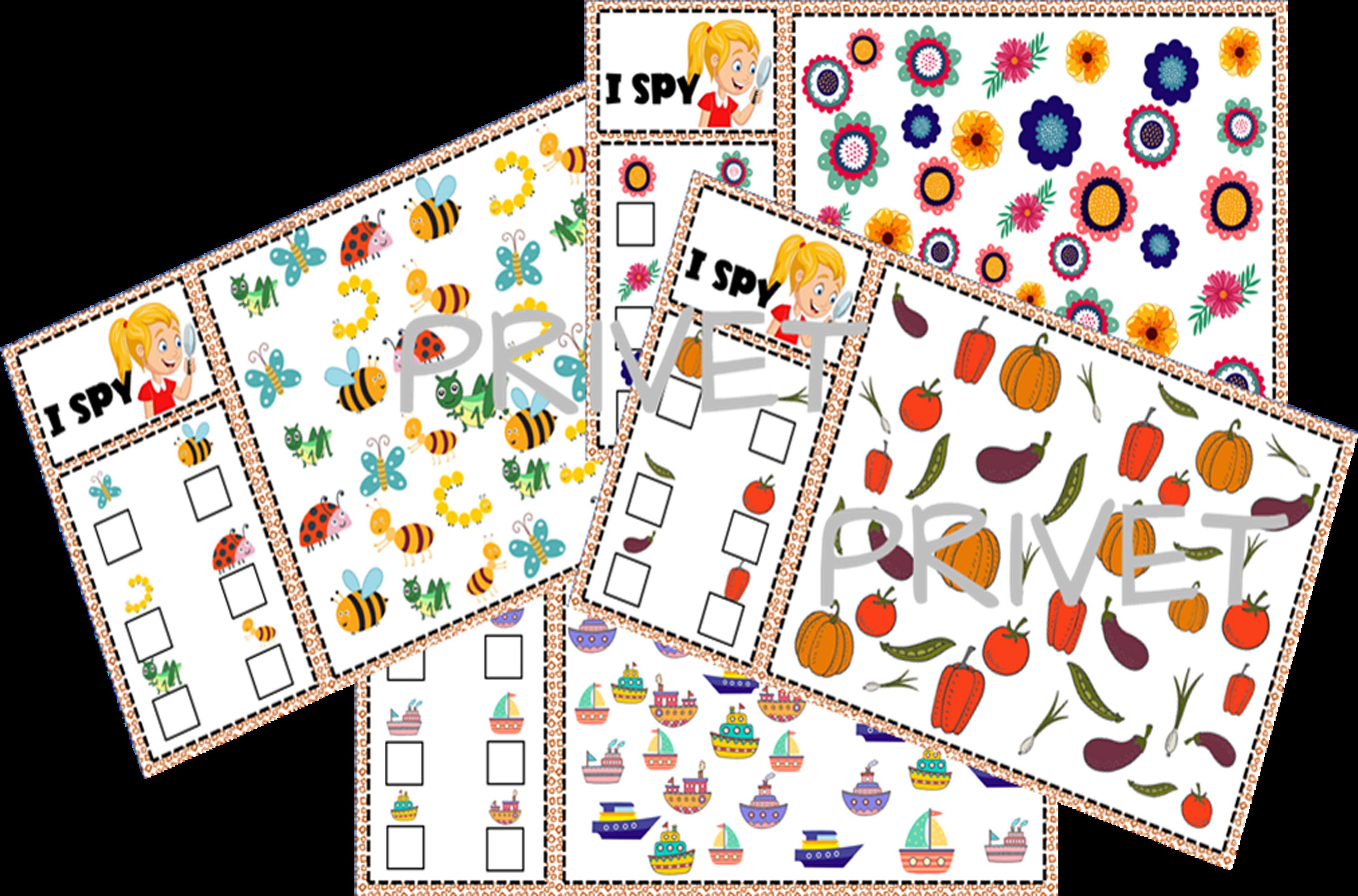 Printable I Spy, Digital I Spy. Inspection Skills, Exploration Skills ...