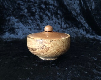 Hand Turned Lidded Wood Box - Etsy