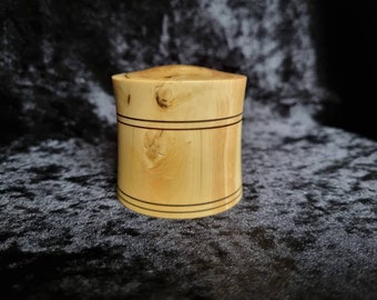 Granadillo Wood Lidded Box Threaded Lid - Etsy