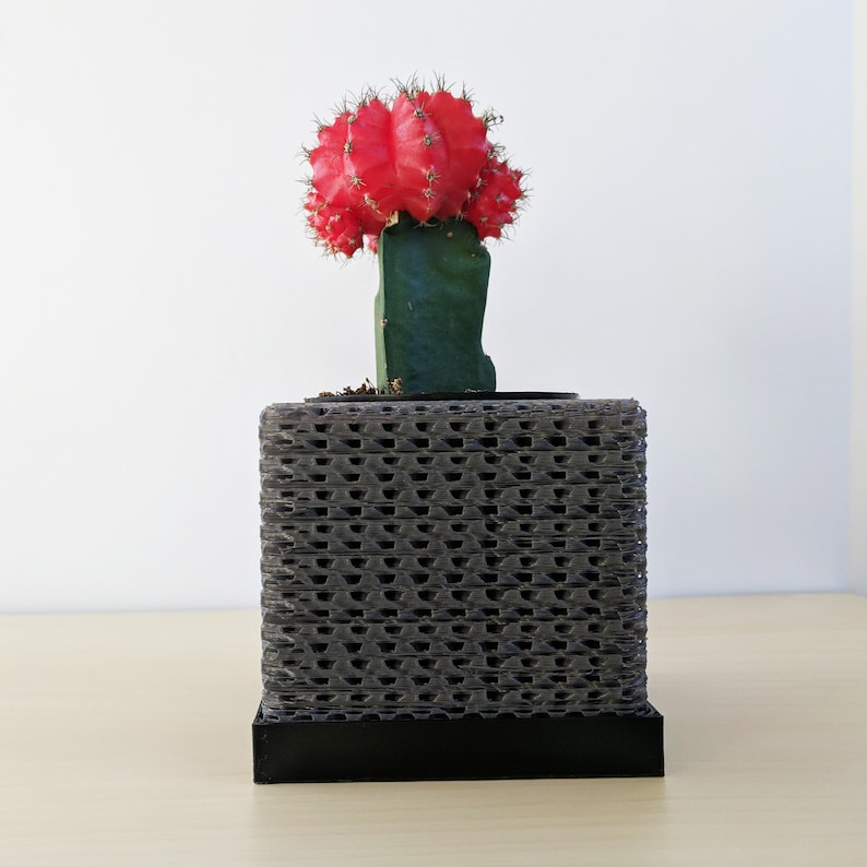 Cubelia - Modern Minimalist Cube Pot, Geometric Succulents Pot ...