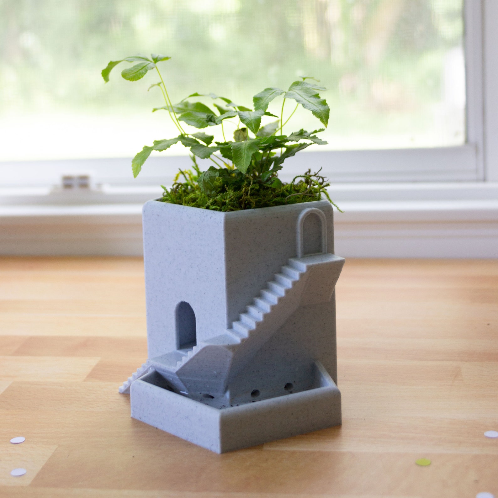 Small Succulent Tower Pot - Castle Tower, Succulent Planter, Building ...