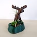 Moose Air Plant Holder and Succulent Planter, Cute Moose, Animal ...