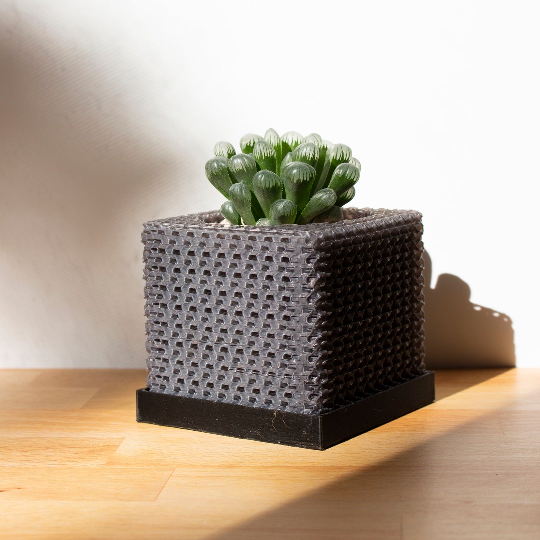 Cubelia - Modern Minimalist Cube Pot, Geometric Succulents Pot ...