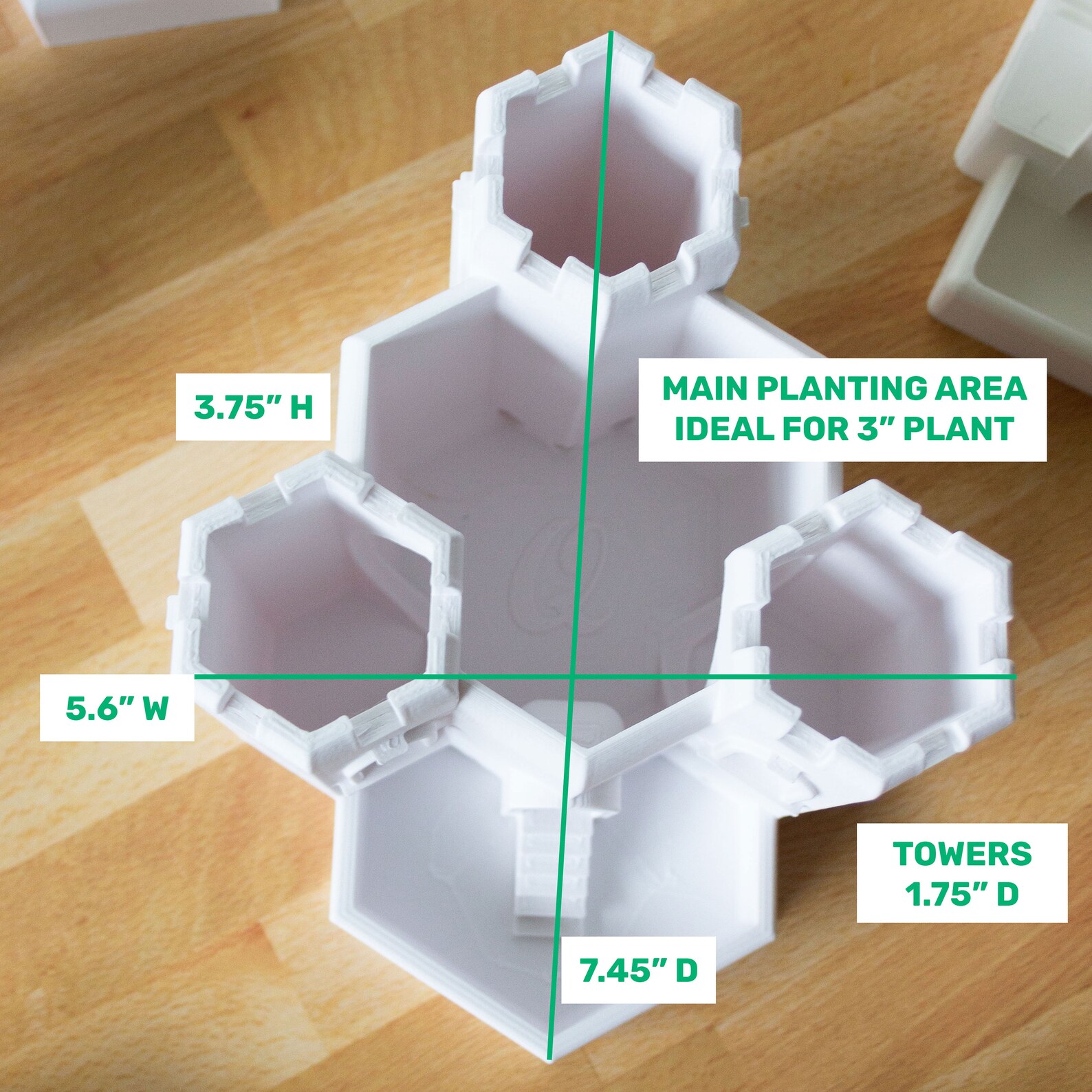 Tri-tower Castle Planter for Small Succulents Herb Garden - Etsy