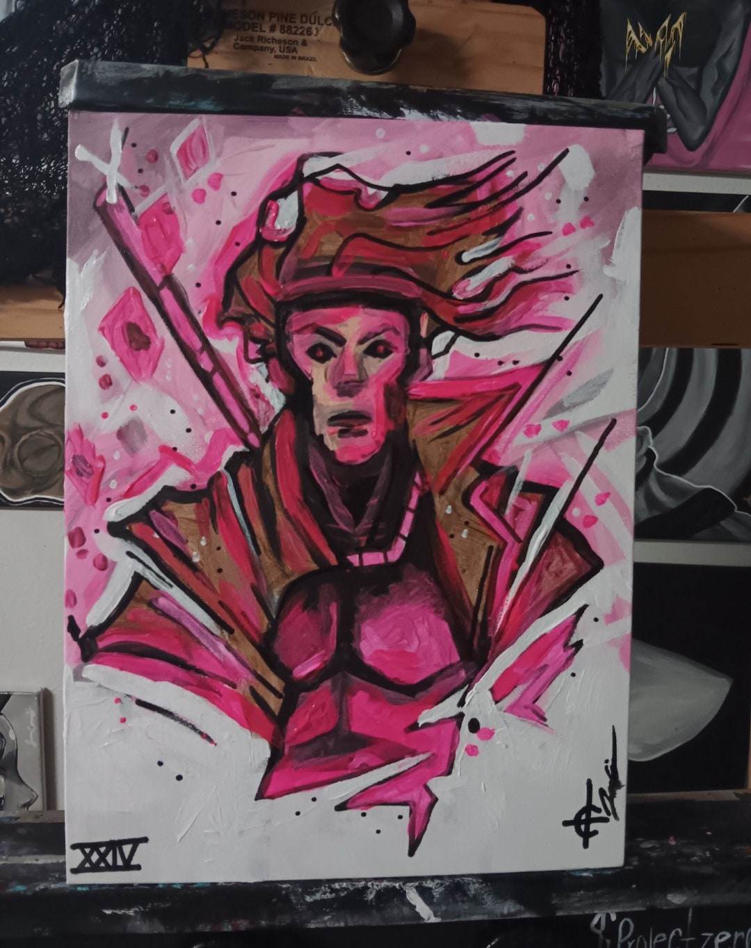 9x12 'remember It' Gambit Blacklight Painting - Etsy