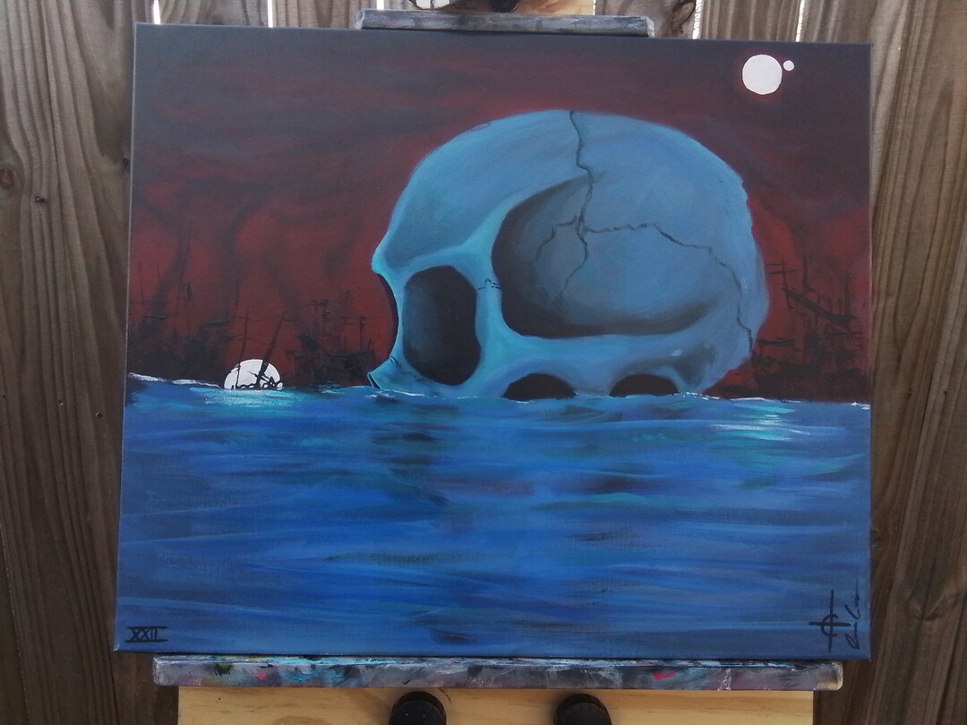 20x24- 'lost Due to Incompetence' Acrylic Painting - Etsy
